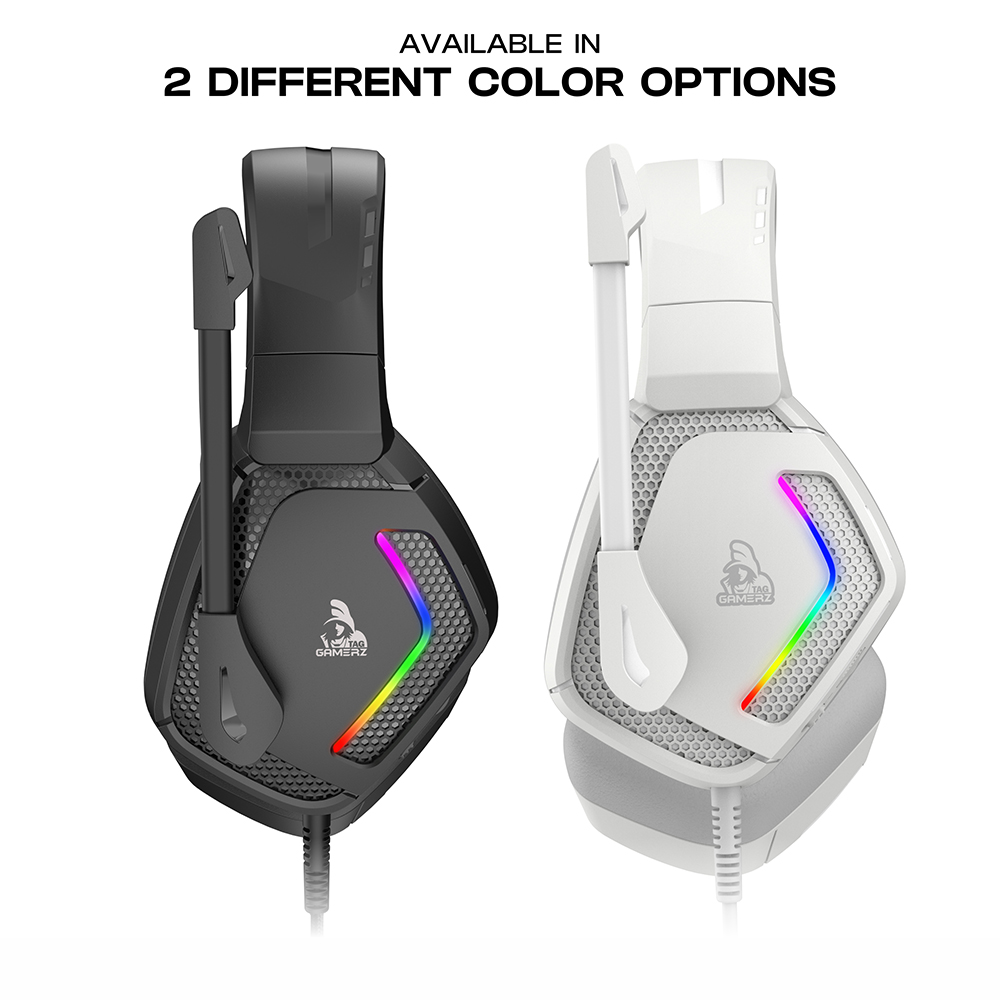 TAG Gamerz Victor RGB Black Over-Ear PC Gaming Headset | Technology ...
