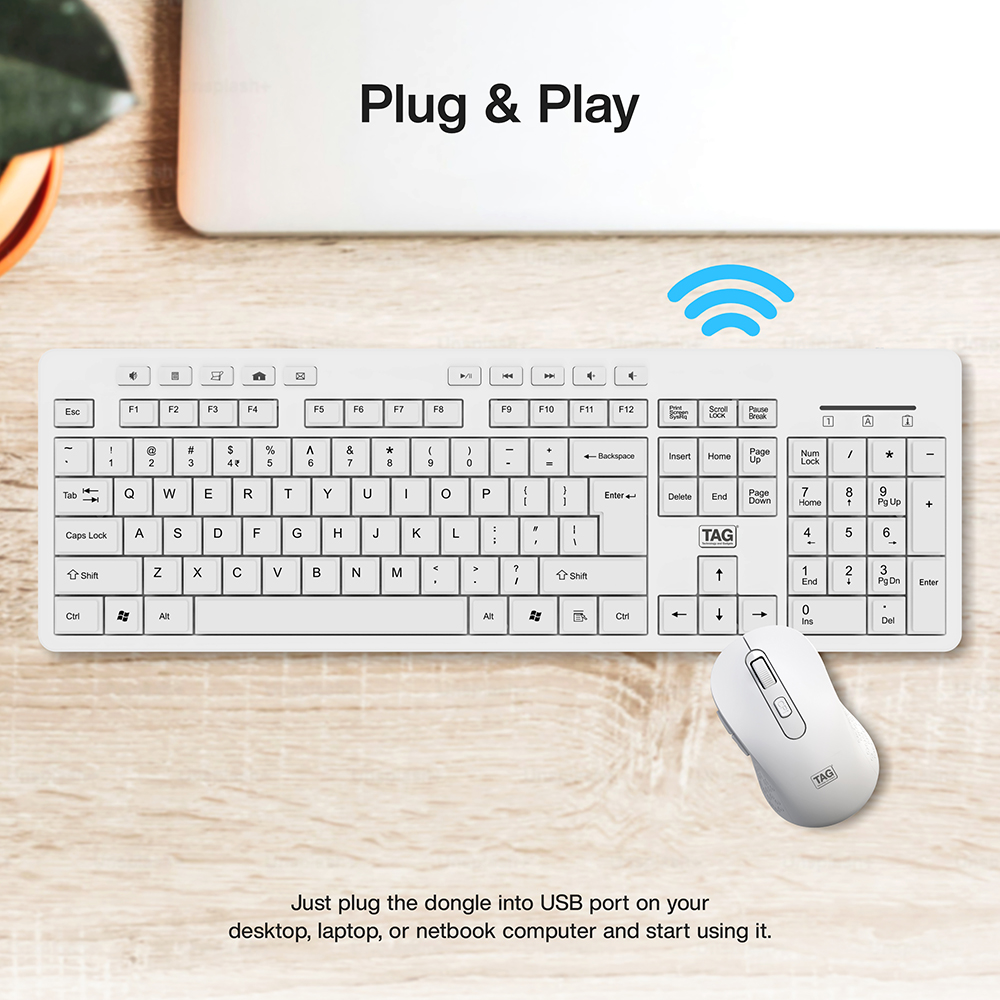 KBWM1000 Wireless Keyboard and Mouse Combo | Technology & Gadgets