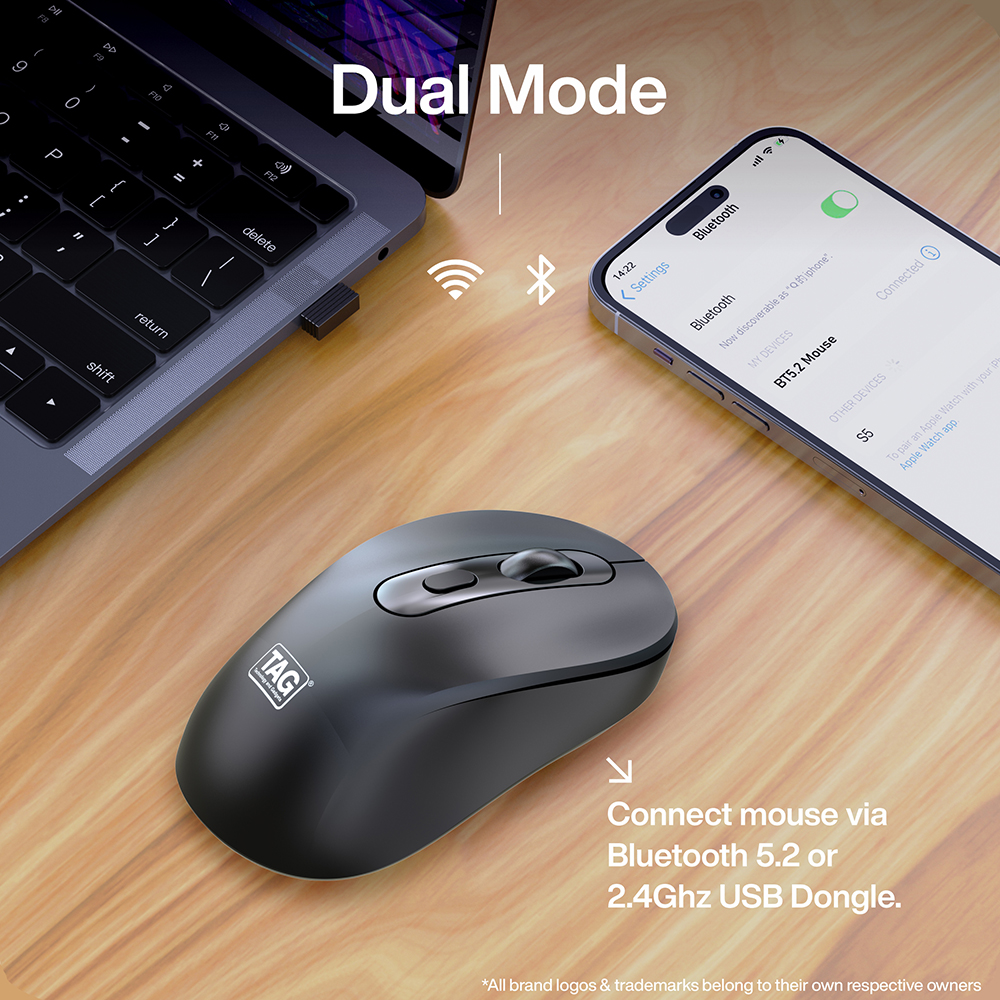 TAG WM900 Wireless & Bluetooth Mouse | Technology & Gadgets