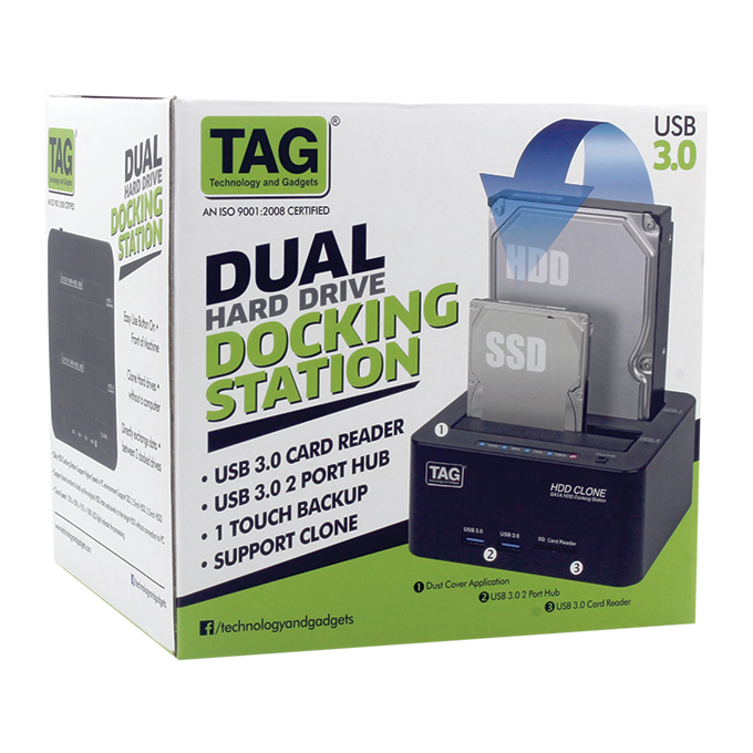 TAG All In 1 Docking Station USB-3.0 | Technology & Gadgets